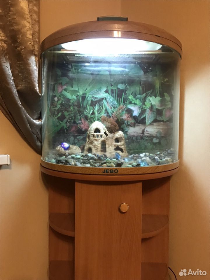 Аквариум для рыб Jebo 760R, 62 л, 60.5х30х54.5см