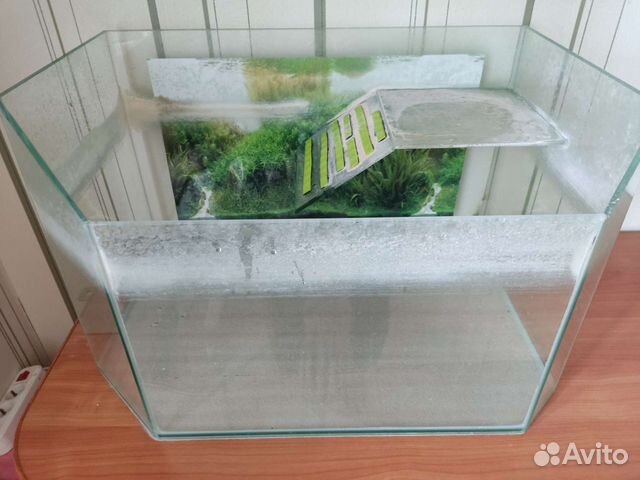 Аквариум террариум с мостиком, 80 литров