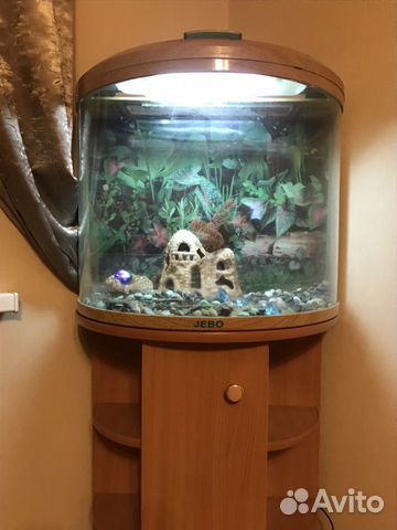 Аквариум для рыб Jebo 760R, 62 л, 60.5х30х54.5см