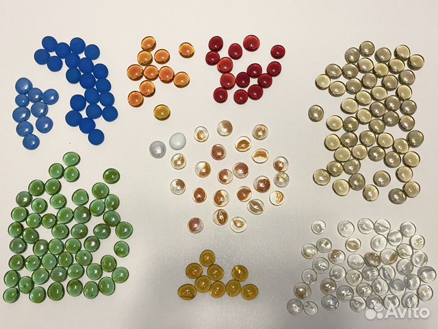 Марблс Стеклянные камни микс